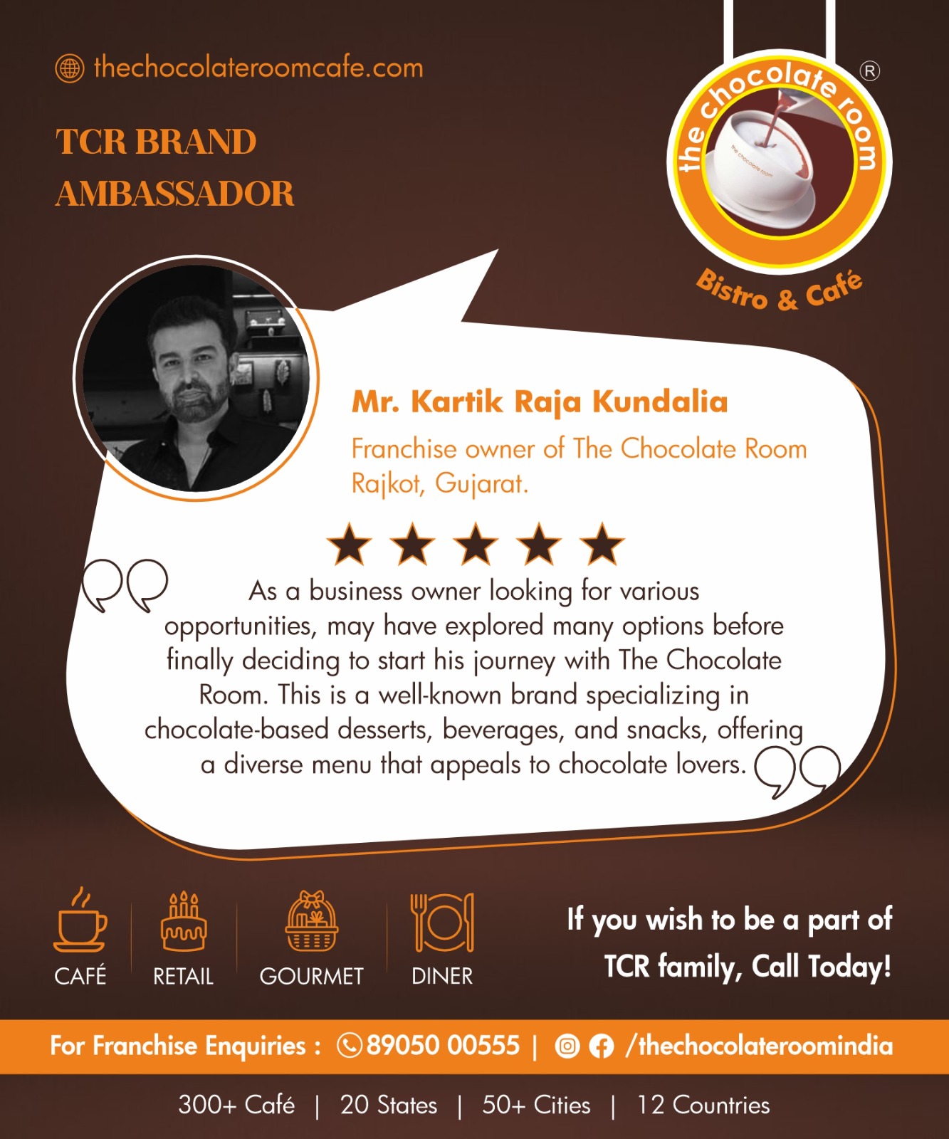 Chocolate Room Cafe Franchise | Own a Chocolate Shop in India